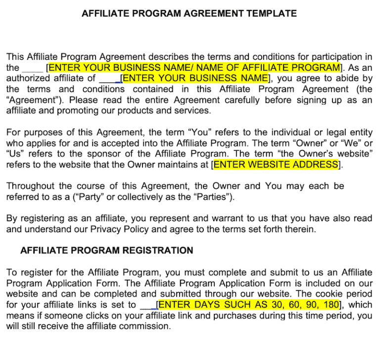 Affiliate Agreement: What It Is and How To Create This...