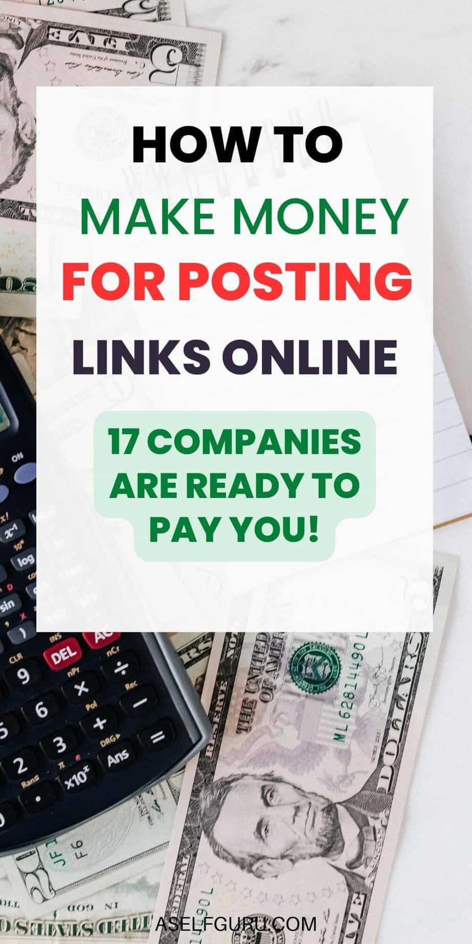 17 Top Companies That Pay You to Post Links Online...