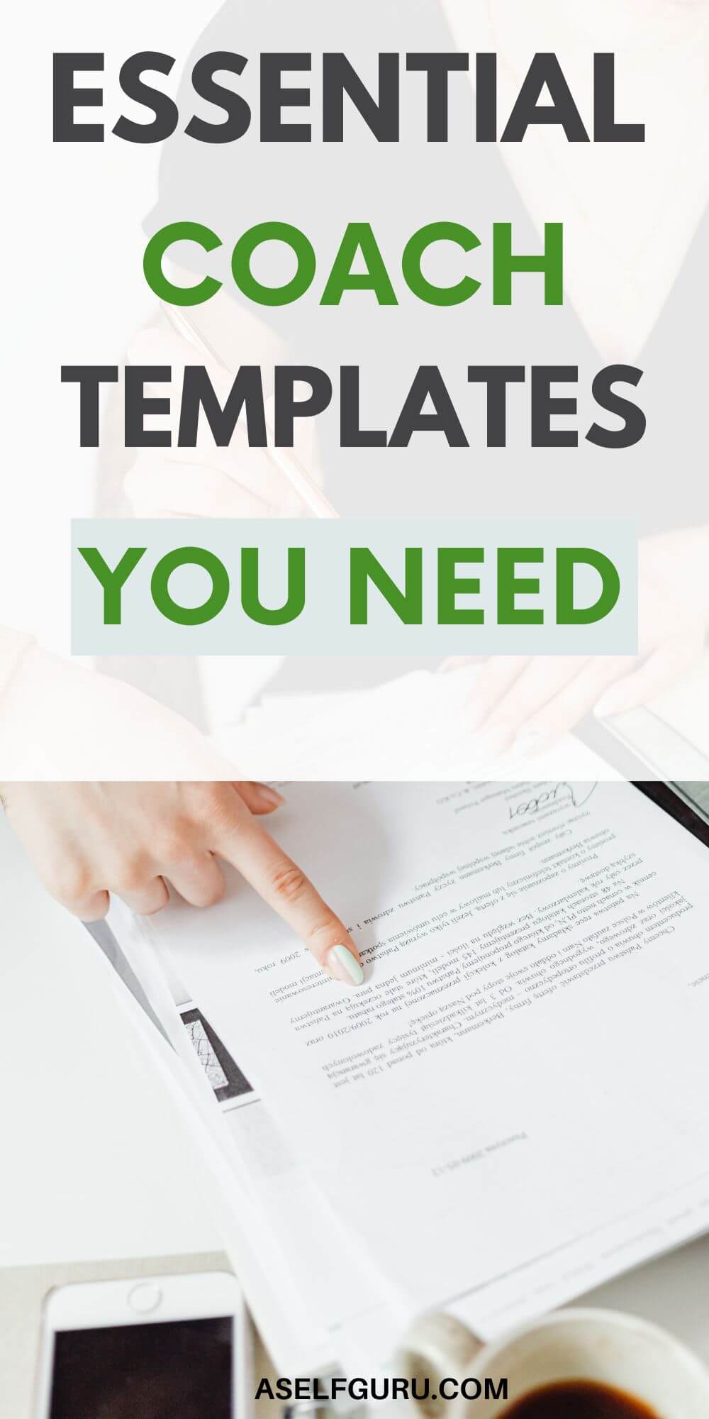 Essential Coach Templates to Help You Reach Your Goals...