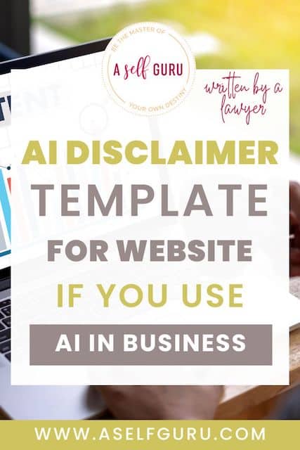 Lawyer's Guide on AI Disclaimer for Website